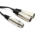 Hosa YXM-121, Y Cable, XLR3F to Dual XLR3M, 6 in : Amazon.de: Musikinstrumente & DJ-Equipment