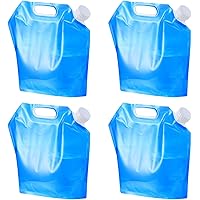 ARIEL-GXR 2 pack Folding Water Container, 5L+10L Outdoor Folding Water Bag Car Water Carrier ...