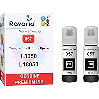 Ravaria 057 Refill Ink for Epson L8050, L18050 Printer - Compatible Ink ...