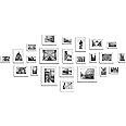 Lillyvale Large Multi Picture Photo Frames Wall Set 23 Pieces Set ...