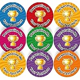 144 Trophy Personalised 30 mm Reward Stickers for School Teachers ...
