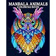 Mandala Animals: Adult Coloring Book with Relaxing Mandalas Patterns ...