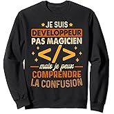 Coder Funny Programmer Je Suis Développeur Pas Magicien T-Shirt : Amazon.fr: Mode
