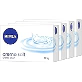 Buy NIVEA Soap, Creme Care, For Hands And Body, 125g (4 Pieces) Online ...