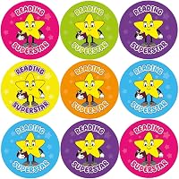 144 Reading is my Superpower Reward Stickers For Children, Teachers ...