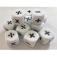 Operations Dice (set of 12 - half addition and subtraction, half ...