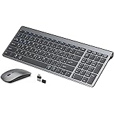 Rii Wireless Keyboard and Mouse Combo，[Arabic layout] RK200 Standard ...
