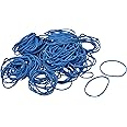 sourcing map Rubber Band Stretchable Rubber Elastic Band Blue 1.5inch ...