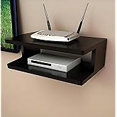 Dime Store Set top Box Stand | WiFi Router Holder Wooden Wall Shelves ...