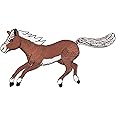 Pferd Aufnäher zum aufbügeln oder aufnähen Bügelbild Stute Pony Bügelpatch Kinder Aufbügler für ...