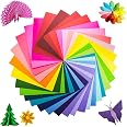 100 Sheets Coloured Paper, 20 Colors A4 Origami Paper 70gsm Handmade ...