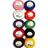 Pack of 10 Multi Variegated Anchor Pearl Cotton Balls Anchor Crochet ...