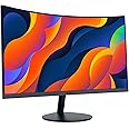 KOORUI 24-Inch Curved Computer Monitor- Full HD 1080P 60Hz Gaming ...