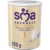 SMA First Infant Baby Milk Powder Formula , from birth , 800 g (Pack of ...