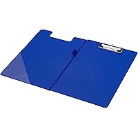 Q-Connect Foolscap/A4 PVC Foldover Clipboard - Blue : Amazon.co.uk ...