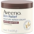 Aveeno Skin Relief Intense Moisture Repair Cream with Triple Oat Complex, Ceramide & Rich ...