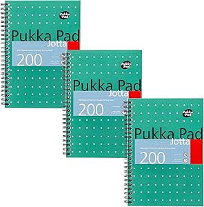 Pukka Pad, A5 Metallic Jotta Book 3-Pack for Home, School, and Office ...