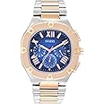 Buy GUESS Men Blue Square Stainless Steel Dial Analog Watch- GW0572G4 ...
