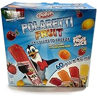 Dolfin Polaretti Fruit Juice Freezer Pops Ice Lollies to Freeze Pack of ...