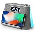 i-box Alarm Clocks Bedside, Alarm Clock with Wireless Charging ...
