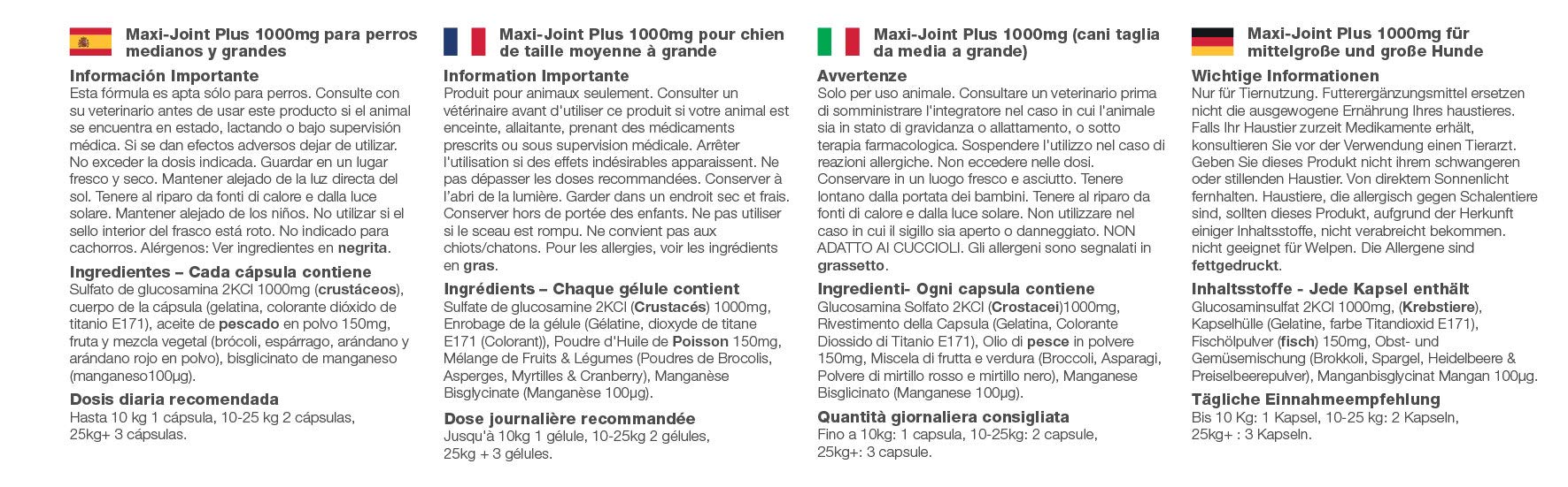 Maxi-Joint Plus 1000mg VitaPaws™ 120 Sprinkles Capsules | Advanced ...