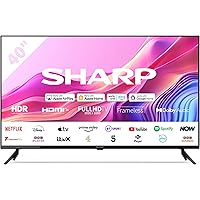 Sharp 2T-C40FH6KL2AB 40-Inch 2022 FHD Android Smart Frameless LED TV ...