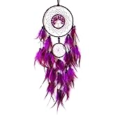 Donko Blue Dream Catcher Wall Decor Crystal Tree of Life Dream Catchers ...