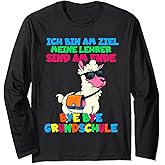 Bye bye Grundschule mit Lama Grundschule Abschluss T-Shirt : Amazon.de ...