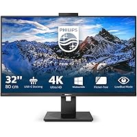 Philips 329P1H - 32 Inch 4K UHD Monitor, 60Hz, 4ms, IPS, USB-C Dock ...