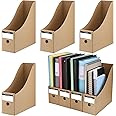 JIANTA 8 Pack Magazine File Holder, A4 Cardboard Magazine Holder with ...