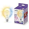 WiZ Tunable White LED Lampe, Globe, E27, 60 W, transparentes Vintage ...