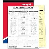 Ocean Pads Car Damage Inspection Checklist Book A4 210 x 297mm ...