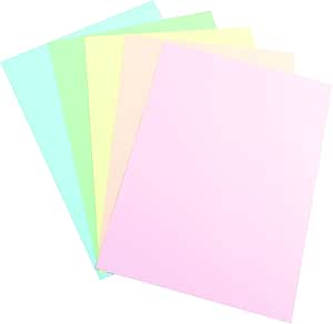 A4 Pastel Paper - Assorted Colours 80gsm (100 Sheets) : Amazon.co.uk ...