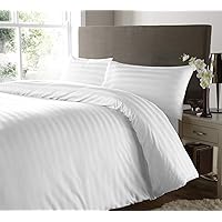 Hanfords Satin Stripe 400 Thread Count 100% Egyptian Cotton Duvet Cover ...