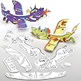 Baker Ross Coloring Dragon Gliders (Pack of 10) - Kids' Themed Craft ...