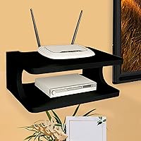 Dime Store Set top Box Stand | WiFi Router Holder Wooden Wall Shelves ...
