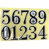 SystemsEleven Silver/black Sticky Property Numbers Door House Numbers ...