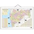 Maharashtra Road Guide & Political Map Educational Charts | 20"X30 ...