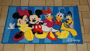 New Disney Mickey Mouse Clubhouse Childs Rug Washable Mat Non Slip 50 x ...