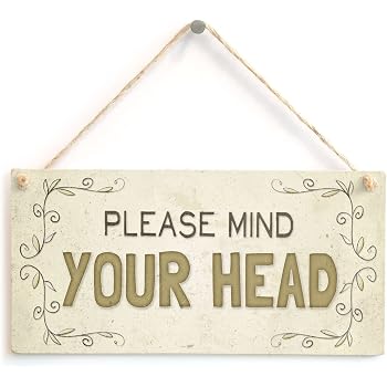 DUCK Sign for that 'Mind your head' moment - handmade wooden sign by ...