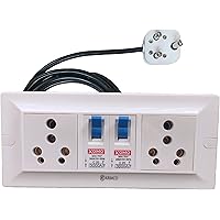 Buy Extension Board 16 amp Heavy Duty with Individual MCB Switch 2 ...