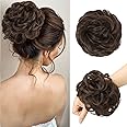 FESHFEN Chignon Postiche Cheveux Grande Postiches, Bouclés Ondulés Extensions Chouchou Postiche ...