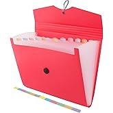 Lamitocs Expanding File Folder A4,13 Pockets File Organiser with ...