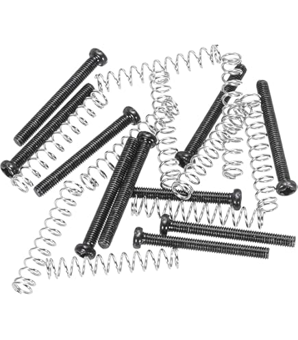 Mini Humbucker Strat Pickguard 4x Black Guitar Humbucker Pickup Screws ...