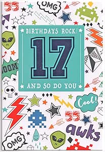 Birthday Card for Seventeen (17) Year Old Boy - BGSE27270E: Amazon.co ...