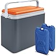 Large 24 Litre Cooler Box Camping Beach Lunch Picnic Insulated Food+ 2 ...