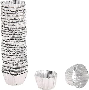 Aluminium Foil Candle Candlestick Wax Drip Protector Cups (60): Amazon ...
