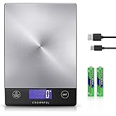 SKY-TOUCH Digital Kitchen Scale Multifunction Food Scale, Touch Button ...