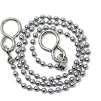 18" / 450mm Replacement Bath Plug Chain with Triangle Hooks - Ball Type ...