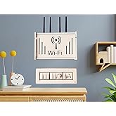 SS ARTS Engineered Wood Wall Mount Wifi Router Stand/Rack,10 Cm,18 Cm ...